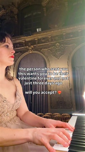 Check yes or no #bemyvalentine❤️ #unchainedmelody #pianocover | Michelle Lynne, Pianist