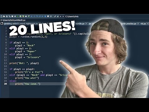 Coding Rock Paper Scissors On Python | Beginner Tutorial