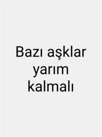 Bazı Aşklar Yarım Kalmalı - Şarkı Sözleri