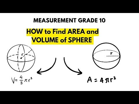 Measurement | How to Find the Area and Volume of a Sphere (Step-by-Step Explanation)