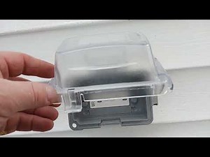 Outdoor GFCI receptacle installation in surface mount junction box