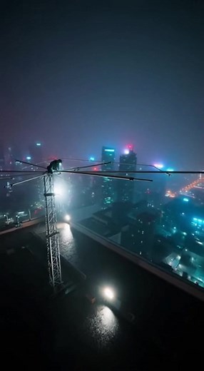 Cinematic Rainstorm Installation — Modern HF Yagi in Dramatic Night Rain #hamradio #amateurradio #radioamateur #hamradiooperator #hamradioworld #hamradiocommunity #hamradiostation #antenna #hamradioantenna #vhf #uhf #shortwave #radiocommunication #dxing #electronics | Sutresno Tri