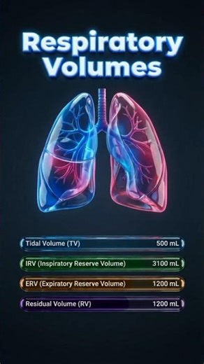Respiratory Volumes Explained | Tidal, IRV, ERV, RV