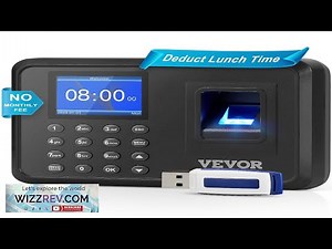 VEVOR Time Clock Biometric Clock 100000 Records Employee Attendance Machine Review