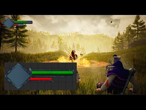 Unreal Animated healthbar UI material- UE4 Tutorials #163