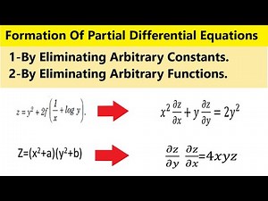 Formation of partial differential equations