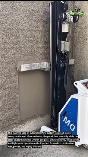 Ultra Fast Wall Plastering Machine – Construction Tech That Levels Walls Automatically!