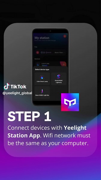 Learn how to sync your #Yeelight products with #Lightlink and discover more amazing light effects! #pcgamingsetup #gamingsetup #gaming #tech #desksetup #smartlighting #homelighting #music #spotify #fyp #yeelightyourlightlink