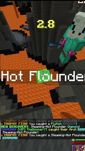 Hypixel Skyblock: Getting a Diamond Steaming-Hot Flounder #hypixelskyblock #minecraft