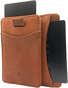 Key Card Holder For Tesla Model 3 X Y Slim Card Case Thin Wallet Minimalist Credit Card Sleeve with RFID Blocking (Coffee Brown)