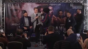 14K views · 100 reactions | Things got  today in London at the #JoyceStiverne press conference ...  FULL  on ITV Boxing's YouTube channel: https://youtu.be/20ahj652d00 Don't miss the co-main event of #DeGaleEubank this Saturday on ITV Box Office in the U.K. and Showtime Boxing in the U.S. at 3:45 pm ET/12:45 pm PT. | Premier Boxing Champions | Facebook