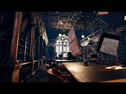 Flying Books In Library Motion Graphics