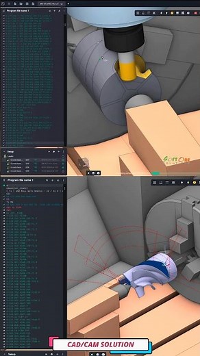 ENCY Tuner NC-CODE Simulation 4 Axis #encycam #encytuner #cadcamcnc #cncmachine #cncsoftware
