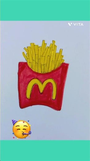 How To Draw McDonald's fries 🍟