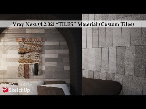 Vray Next For Sketchup Custom Tiles