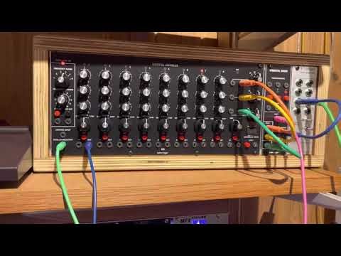 Behringer 960 sequencer and Mutable Clouds patch in my Eurorack synth.