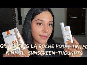 GRWM using La Roche Posay Anthelios tinted mineral sunscreen spf 50 | GRWM