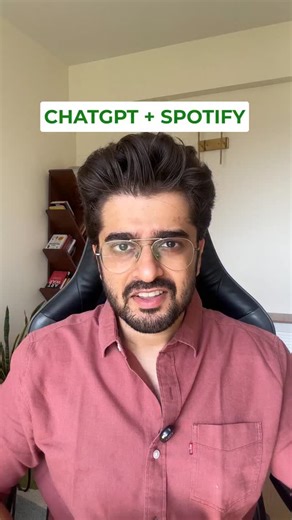 Ankit Jaiswal | AI Educator on Instagram: "ChatGPT just became your personal DJ. You can now connect it directly with Spotify and create playlists with a single prompt. Go to Settings → Apps and Connectors → connect your Spotify account. Then type @spotify followed by your prompt. Example: “Create a 1-hour morning playlist of international songs that starts calm and ends energetic.” And boom… your playlist is ready to open right inside Spotify. AI isn’t just smart anymore, it’s getting creative.