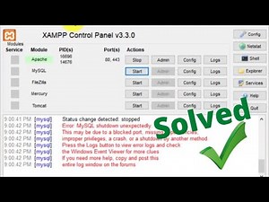How to Fix “MySQL Shutdown Unexpectedly” in XAMPP (Step-by-Step Guide)