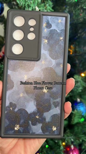 Fashion Blue Flower Pattern Phone Case.#holidayhaul #tiktokshopholidayhaul #spotlightfinds #phonecase #covercandy