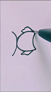 Very easy! Fish drawing || how to draw a fish || step by step drawing #shorts #art
