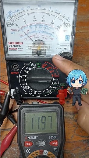 How does an analog multimeter measure resistance? #electronics
