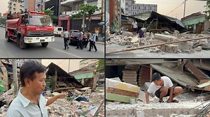 195K views · 2.3K reactions | Two days after a 7.7-magnitude #earthquake and subsequent aftershocks rattled the devastated #Myanmar city of Mandalay, residents continue to dig through rubble in search for #survivors and dead bodies. "There are still many places where they [rescuers] can help. There are still many places left unrescued," says resident Win Lwin, who is searching through debris at a destroyed restaurant that caused casualties. | Mizzima - Myanmar News - English Edition | Facebook
