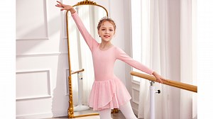 Watch Arshiner Girls Long Sleeve Hollow Back Ballet Leotards on Amazon Live