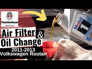 Oil & Air Filter Change 2011-2013 Volkswagen Routan