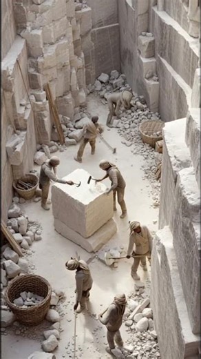 No Machines. No Cranes. Just Human Power. #shorts #egypt #egyptian