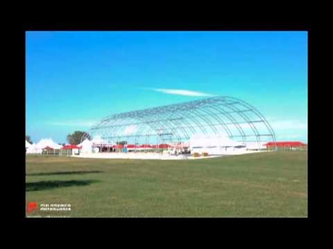 Norseman Structures Fabric Building Installation |Time Lapse Video