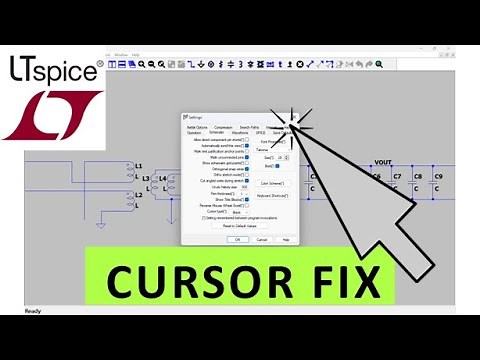 LTSpice Can't Find Mouse Cursor on Schematic - Solved!