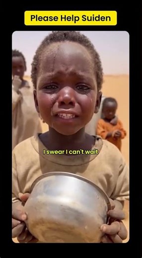 Heartbreaking: Sudanese Child Cries “I Am Very Hungry” 😭 Sudan Famine 2025