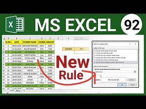 How to Highlight Entire Row in Excel Using New Rule | Conditional Formatting Tutorial