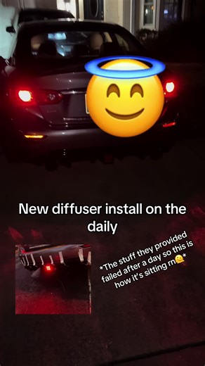 Dw yall I got some seam sealer on the way to properly install it cause that 3M tape trash🤣 #q50 #infiniti #mods #carsontiktok