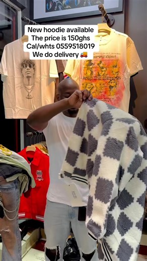 New hoodie available The price is 150ghs Cal/whts 0559518019 We do delivery 🚚 #fyp #slippers #menwearfashion #fashion @Sarkodie @Shatta wale @addaikennedylive