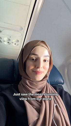 Maryam Amaria | It was such a small plane so I had anxiety flying, but as soon as I saw this view it all went away. SubhanAllah I had to share with you all... | Instagram