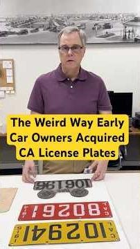 A Century of CA License Plates
