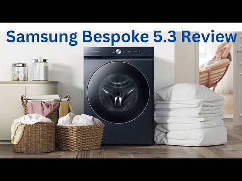 Review Samsung Bespoke 5.3 Cu. Ft. AI OptiWash in Brushed Navy