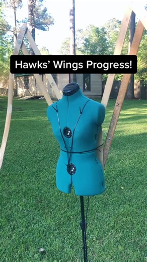 Hawks Cosplay Wings Progress Update