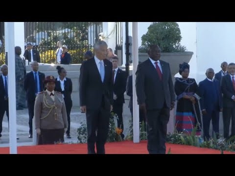 🇸🇬🇿🇦 Singapore and South Africa National Anthems played by the South African Military Band (Fixed)