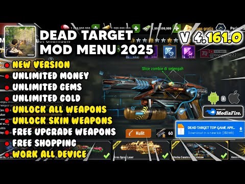 UPDATE! DEAD TARGET MOD MENU V4.161.0 - Unlimited Everything | Unlock All Weapons & Skin