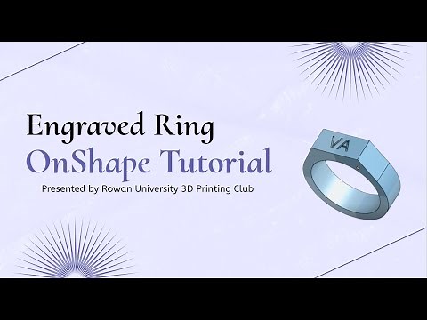 💍 Engraved Ring OnShape Tutorial!