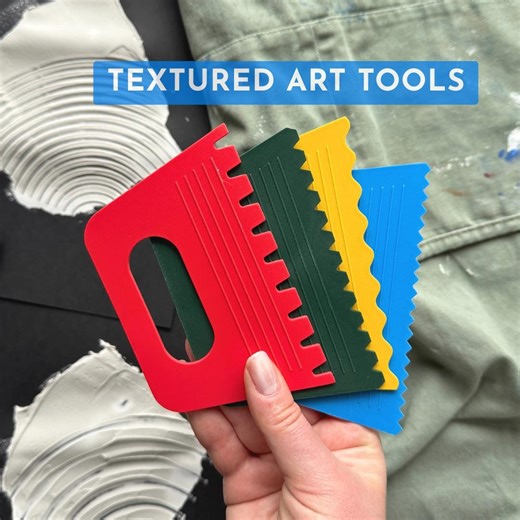 Art Tools, Texture Plaster tool, Jumbo Texture Tool, Sculpting Tools, Large Plaster Art Tool, Spackle Knife, How to texture art tool - Etsy.de