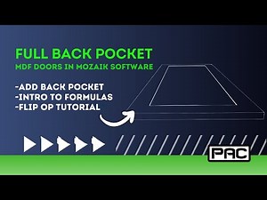 FULL BACK POCKET - MDF DOORS WITH MOZAIK SOFTWARE