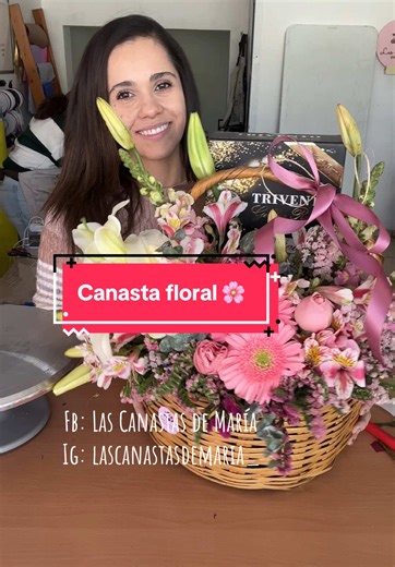 Canasta Floral Creativa para Tía