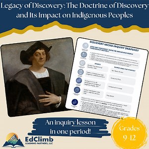 Micro-Inquiry Lesson Plan on Discovery & Native Americans, Grades 7-12