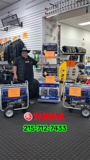💵 ☃️ Snow is on the way. Don’t get left in the dark! ❄️ We started with over 50 in-stock Yamaha generators on sale, and they are already more than halfway gone! 🤩 Don’t let this generator sale pass you by. ‼️ Save well over $1,000 on a new #Yamaha generator. ⚡️ Tons of models to choose from! 📞 Call Ozzy at 215-712-7433. 🎁 Makes a GREAT gift, especially when the power goes out! 💡 #montgomeryvillecycle #hatfield #generatorsale #generator | Montgomeryville Cycle Center