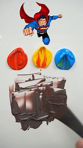 Guess the Superman color ? #paintmixing #colormixing | KEP GHAK