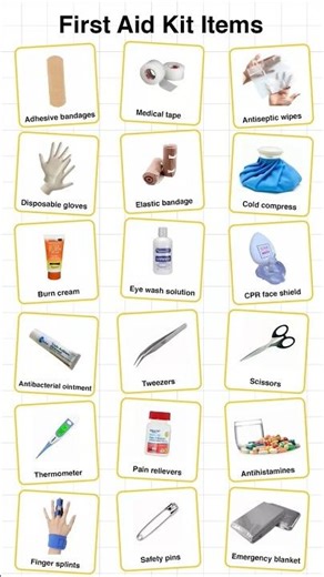 First Aid Kit Essentials 🩹 | Must-Have Emergency Items | #FirstAidKit #MedicalShorts